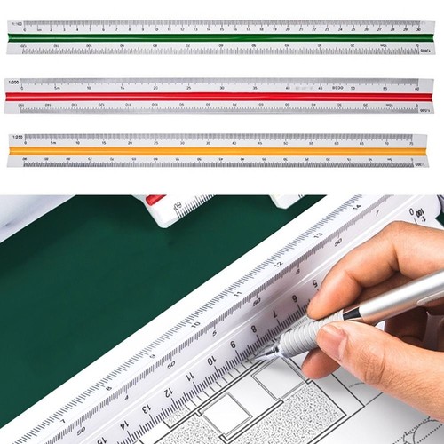 Drafting Tool Triangular Ruler Technical Ruler Architect Engineer Scale ...