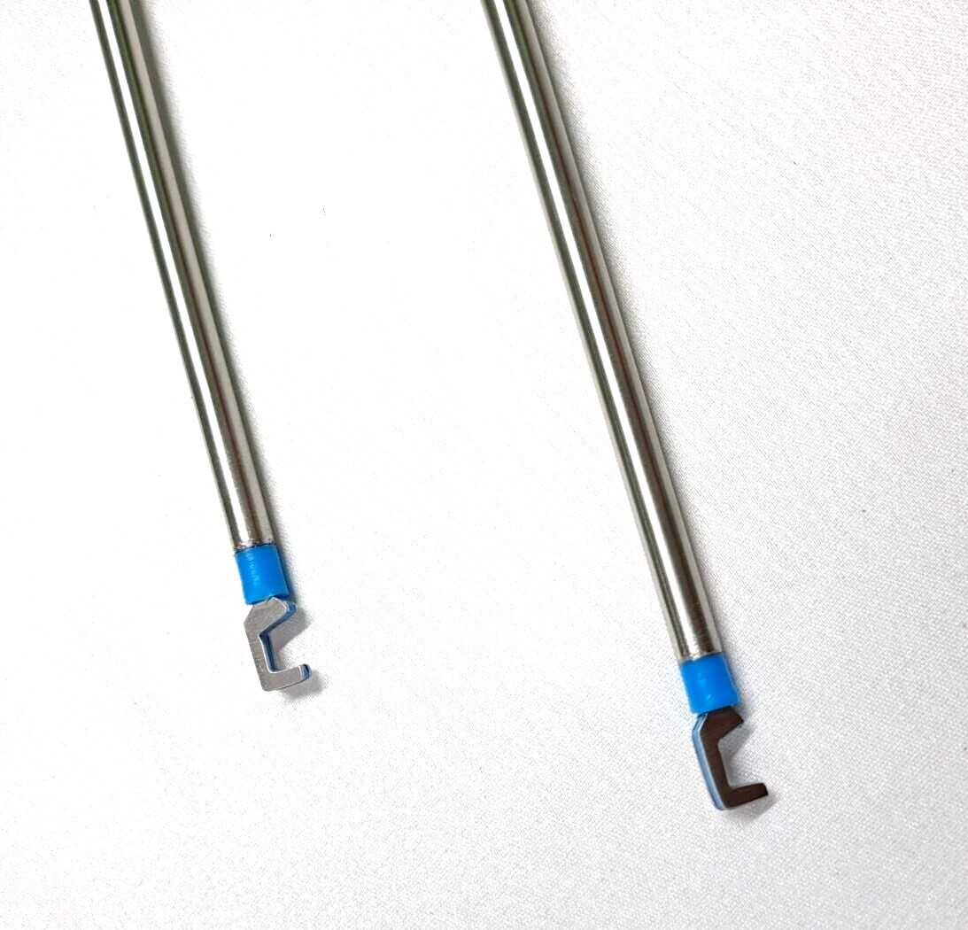 ADDLER LAPAROSCOPIC BIPOLAR L - HOOK ELECTRODE WITH CABLE SS INST 2PCS ...