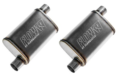 Flowmaster 71236 FlowFX Muffler Exhaust 2.5 inch Moderate Tone - Pair ...