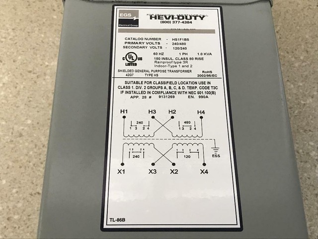 EGS HS1F1BS General Purpose Transformer T54926 for sale online | eBay