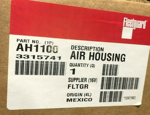 FLEETGUARD AH-1100 AH1100 AH0110000 CUMMINS P/N 3315741 | eBay