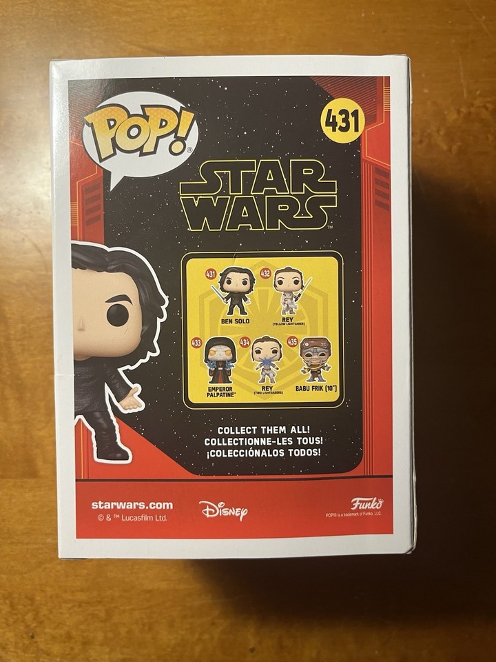 Ben Solo POP Figure #431 Funko Star Wars The Rise Of Skywalker Kylo Ren ...