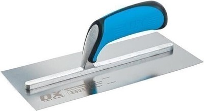 OX Tools 3" x 8" Plaster Finishing Trowel Stainless Steel Blade Soft ...