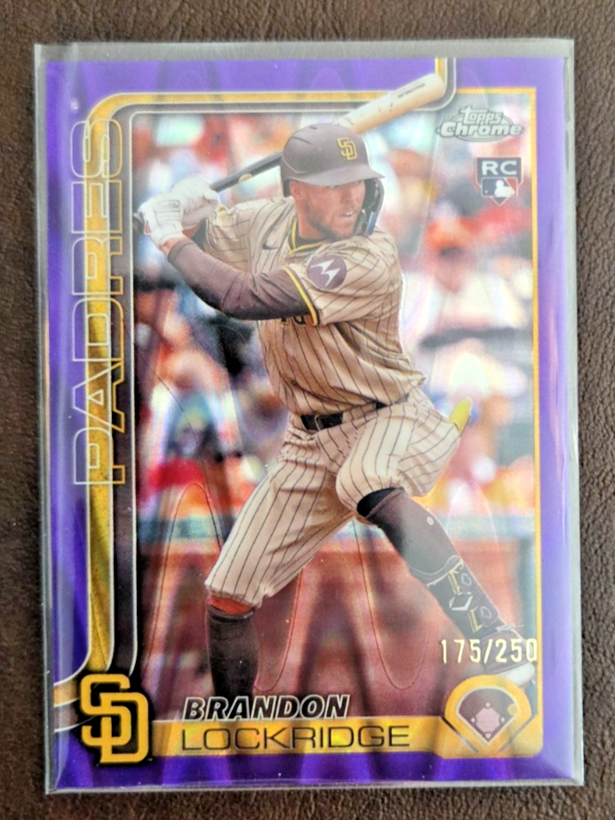Brandon Lockridge 2025 Topps Chrome Purple Wave Refractor Rookie #106 # ...