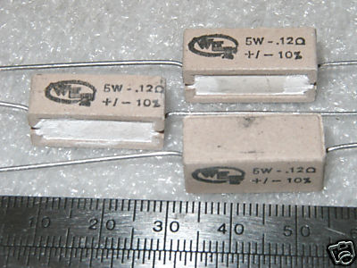 0.12 Ohms 10% @ 5 Watts WW SAND POWER RESISTORS - 20 pcs | eBay