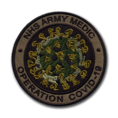 NHS ARMY MEDIC Operation COVID - subdued Patch/Badge Embroidered | eBay UK
