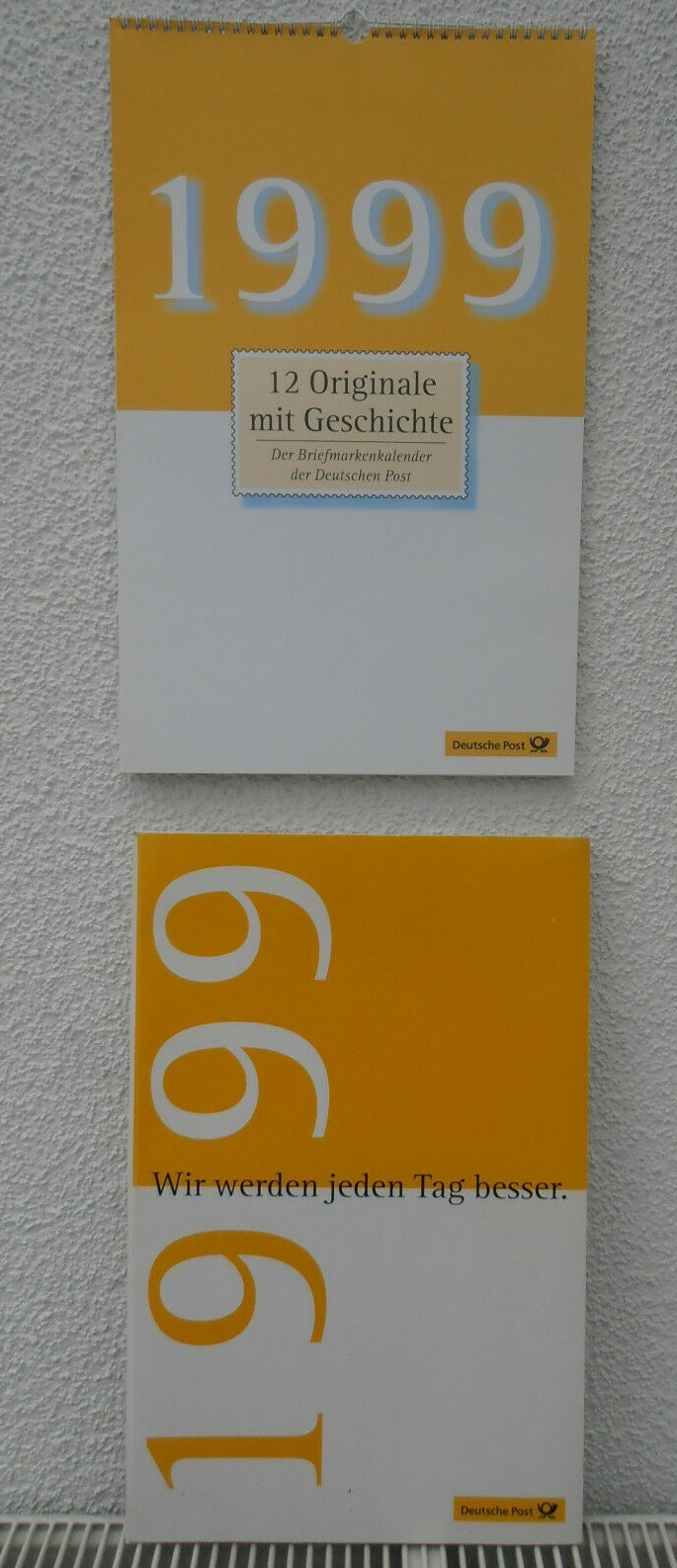 Kalender mit Briefmarken 1999 NEU Deutsche Post Wandkalender ...