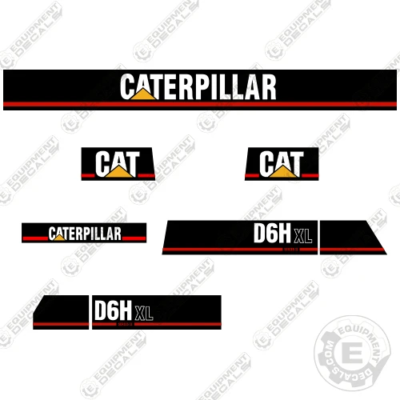 Caterpillar D6H XL Series 2 Decal Kit Dozer Equipment Decals (D6HXL) | eBay