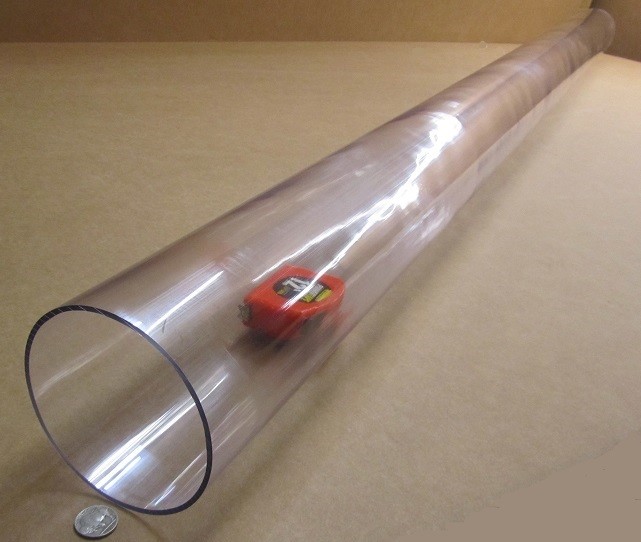 Polycarbonate Lexan Clear Tube / Tubing 4.50" x 4.25" (4 1/2" x 4 1/4 ...