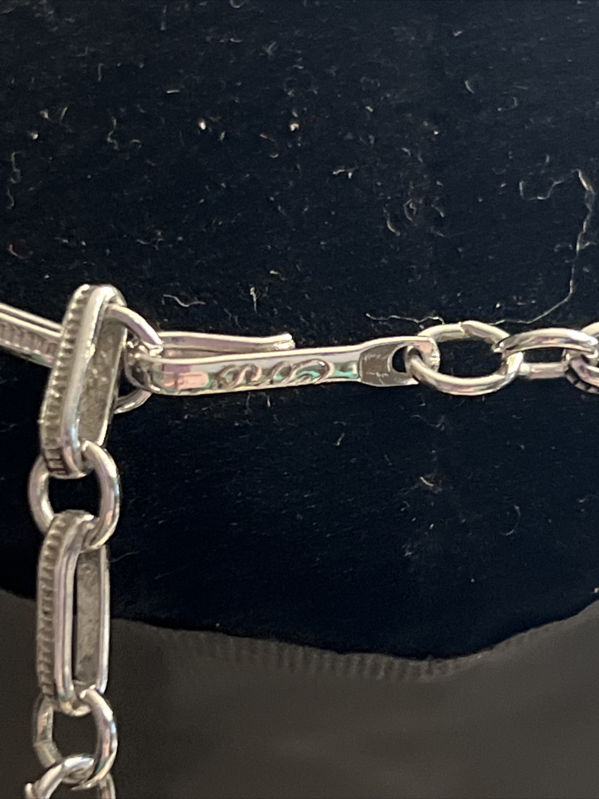 VINTAGE CORO SIGNED SILVER RETICULATED LINKED COLLAR … - Gem