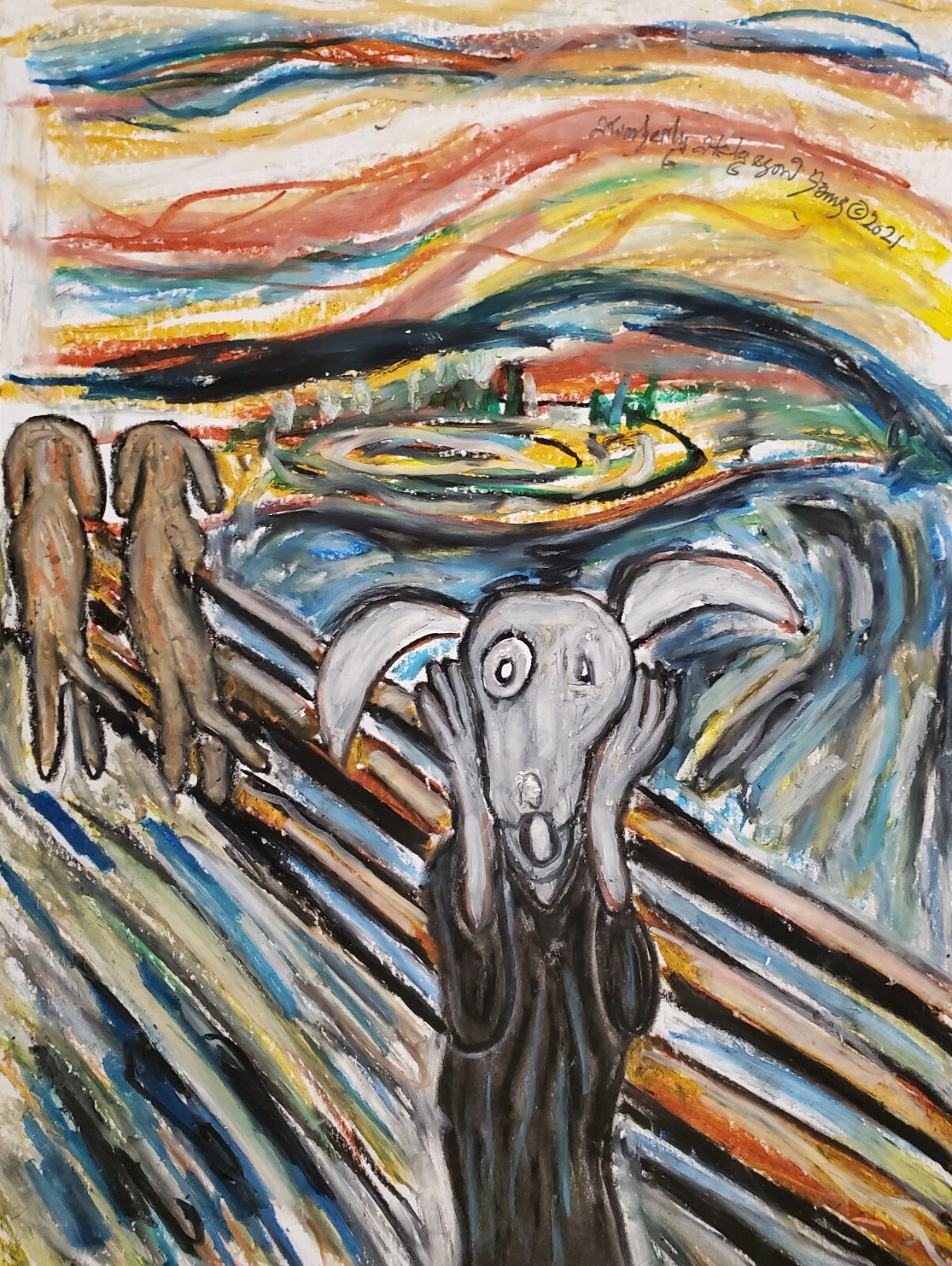 Scream Edvard Munch Parody