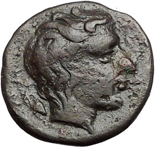 GELA in SICILY 420BC Bull River God Gelas Authentic Ancient Greek Coin ...