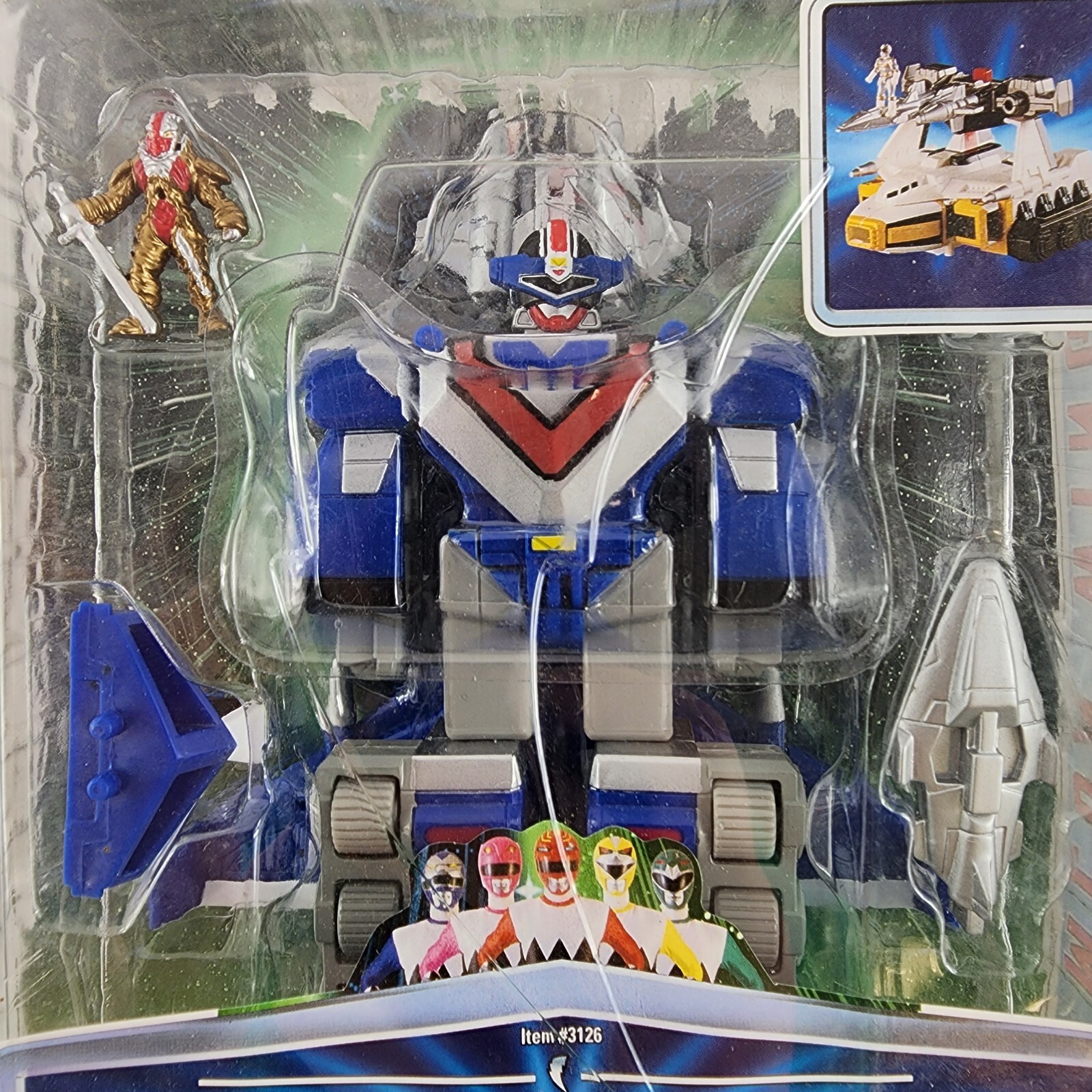 Power Rangers Lost Galaxy MEGA WINGER Blue Megazord Bandai 1998 RARE ...