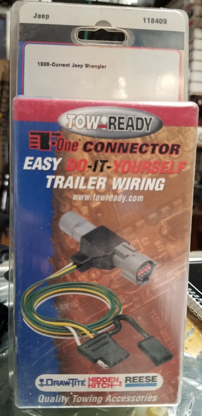 Trailer Connector Kit-Wiring T-One Connector Draw-Tite 118409, TOWREADY ...