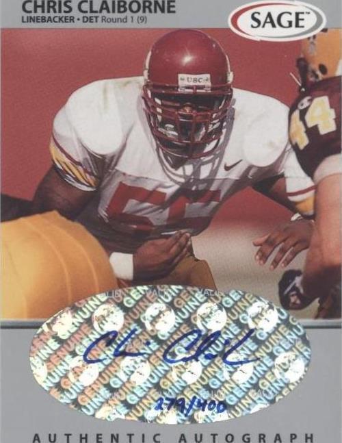1999 SAGE - Autographs Chris Claiborne #A9 Silver /400 (AU, RC) for ...