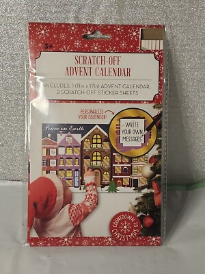DIY Christmas Tree Scratch Off Advent Calendar 11x17in (T18) | eBay