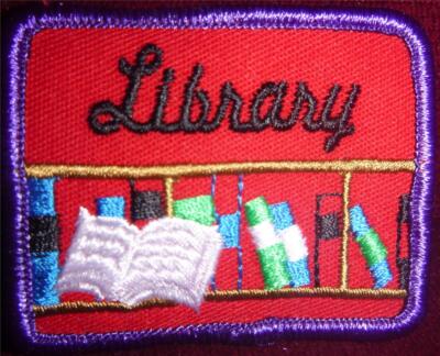 Girl Boy Cub LIBRARY TOUR VISIT Red Patches Badges SCOUT GUIDE BOOKS ...