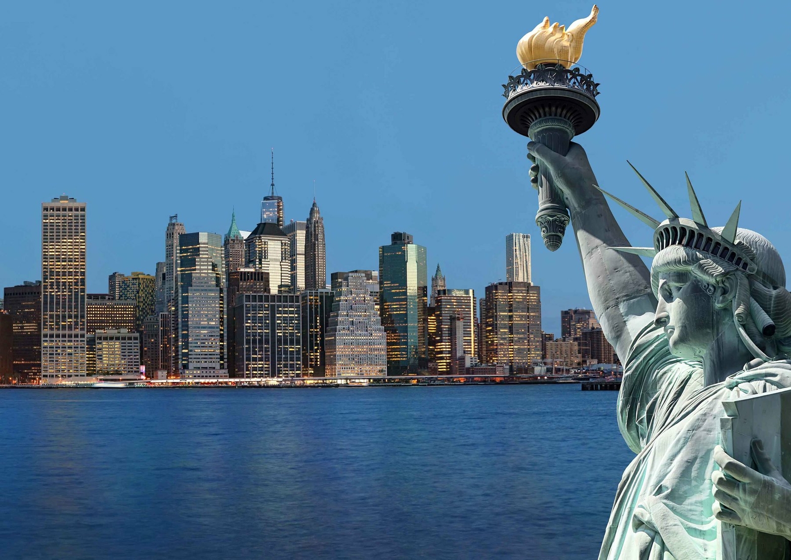 NEW YORK - Manhattan USA City Poster Picture Print Size A5 to A0 **FREE ...