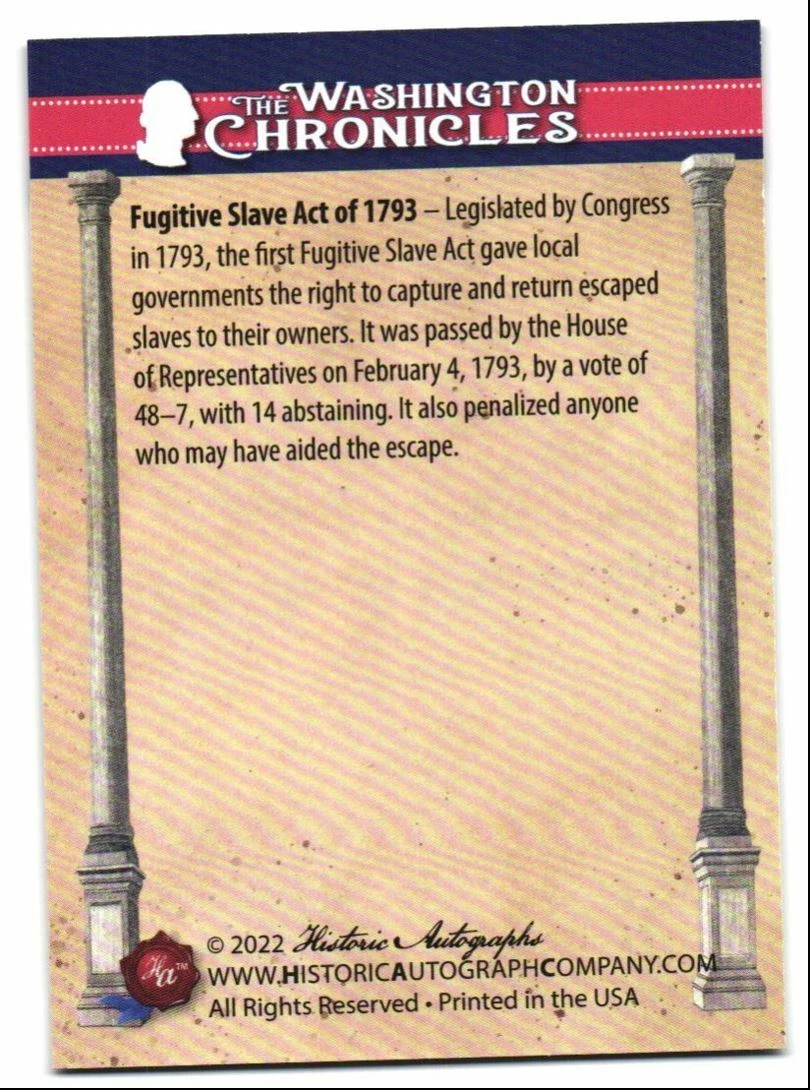 Fugitive Slave Act Of 1793