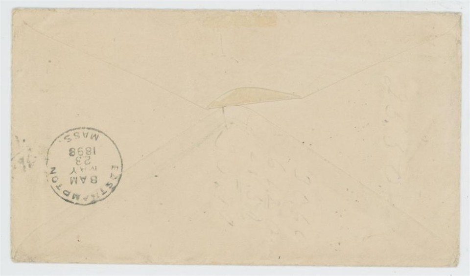 Mr Fancy Cancel 2c SPANISH AMERICAN WAR PATRIOTIC COVER EAGLE CROSSED ...