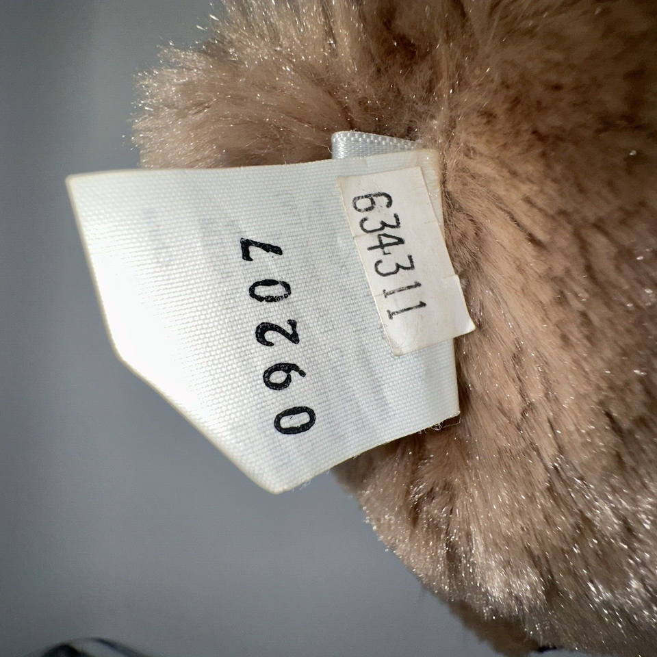 NAP Brookstone Bear Lovey 14" Plush Teddy Bear Scarf Toy Stuffed Animal ...