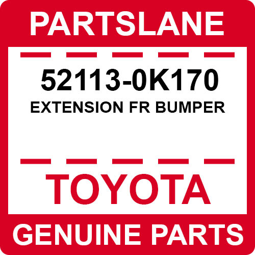 52113-0K170 Toyota OEM Genuine EXTENSION FR BUMPER | eBay