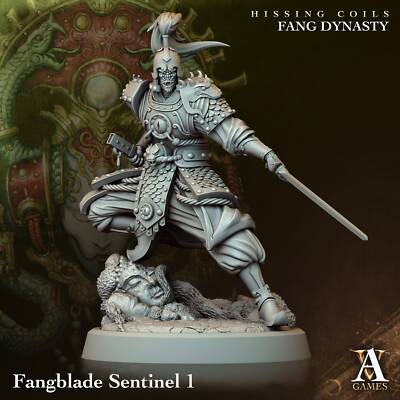 Fangblade Sentinel - v1 | DnD Miniatures | Tabletop Gaming Miniature ...