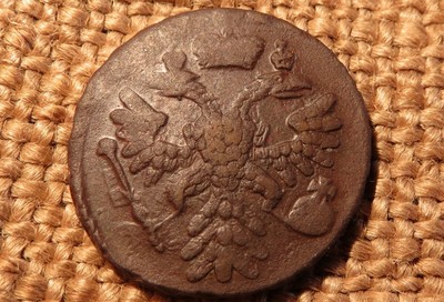 Old coin Denga 1738 Anna Ioanovna "Eagle with Feathers" #1 | eBay