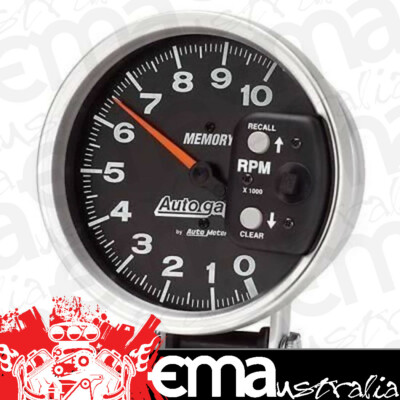 AutoMeter AU233902 Auto Gage 5" Tachometer 0-10000RPM with Memory | eBay