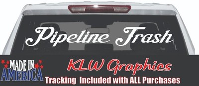 Pipeline Trash Decal Sticker Turbo Diesel Truck 7.3L 6.6L Oil Field ...