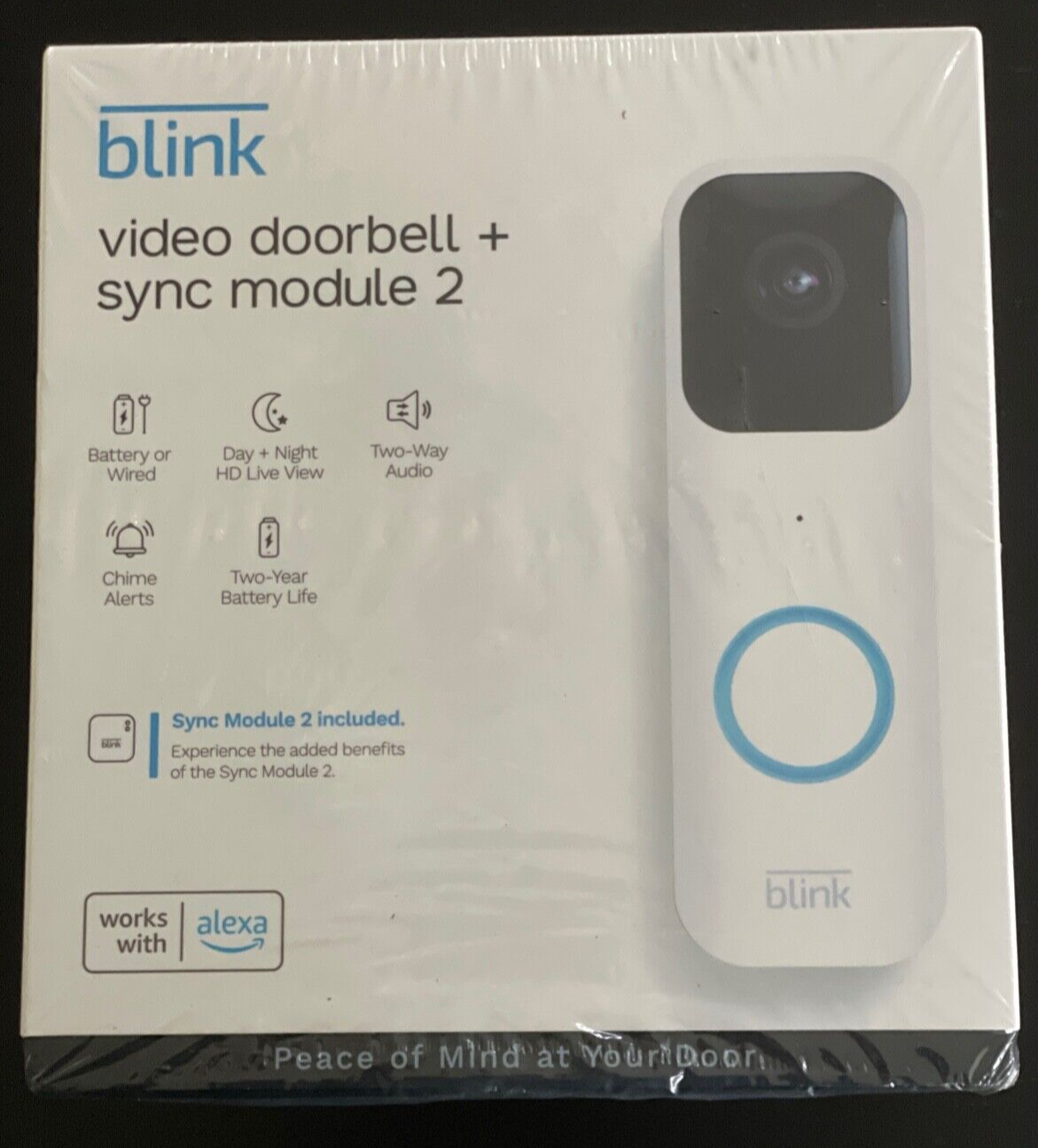 New Sealed BLINK VIDEO DOORBELL + SYNC MODULE 2 White | eBay