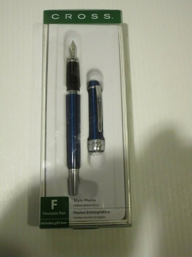 NEW Cross Stylo Plume Fountain Pen, Blue Lacquer Body | eBay