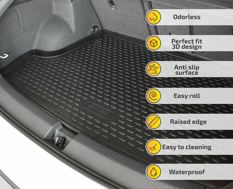 Boot Liner Car Mat Tray Protector For Audi Q3 Mk1 2011-2018 Rubber ...