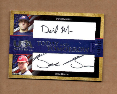 2006-07 USA Baseball Today and Tomorrow Signatures #2 Daniel Moskos ...