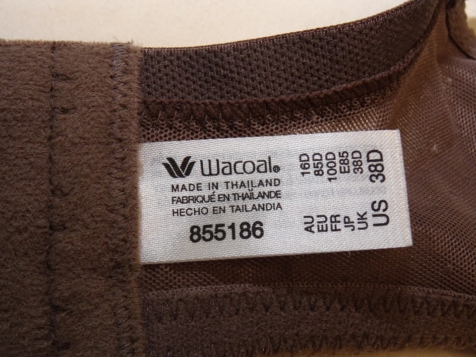 Wacoal 855186 Retro Chic Full Coverage Unlined Underwire Bra US Size 38 ...