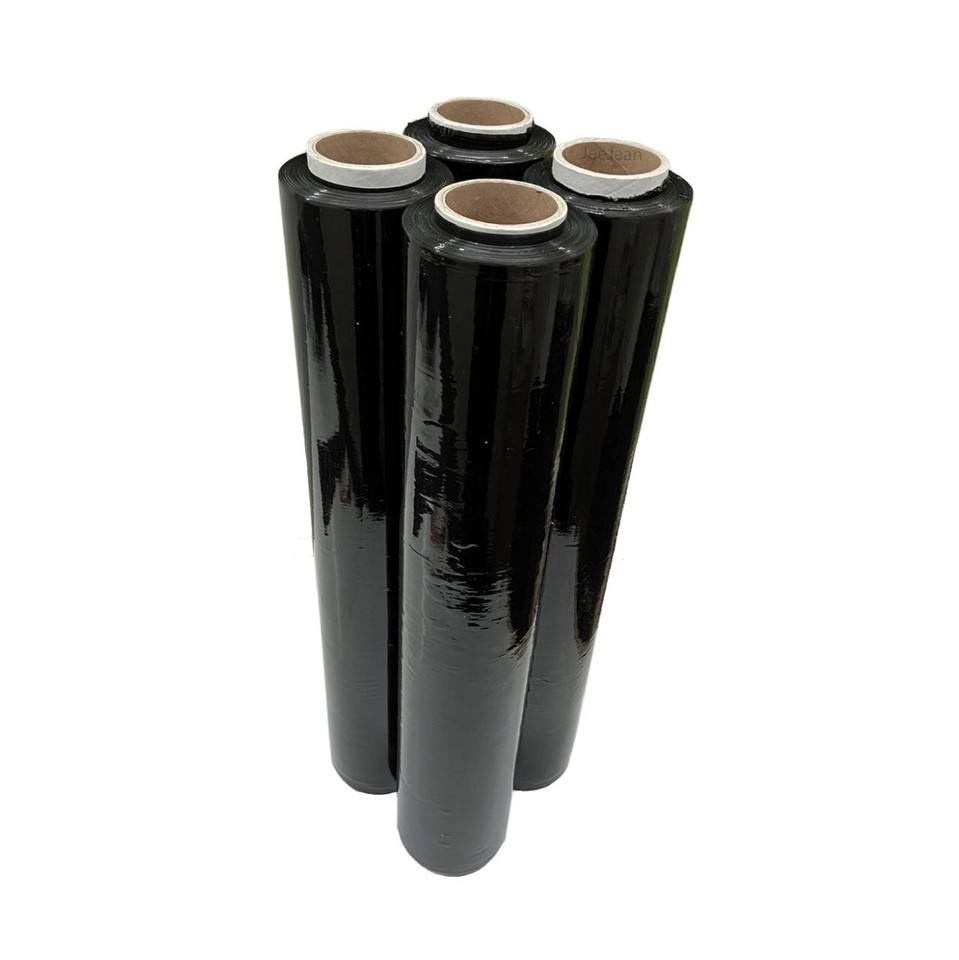 BLACK STRONG ROLLS PALLET STRETCH SHRINK WRAP PARCEL PACKAGING CLING ...
