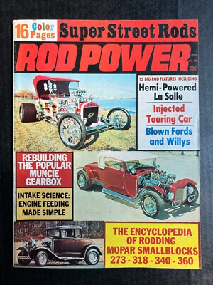ROD POWER July 1976 Ol' Skool Rodz Mopar Quad Muncie Rat Rod Clubs ...