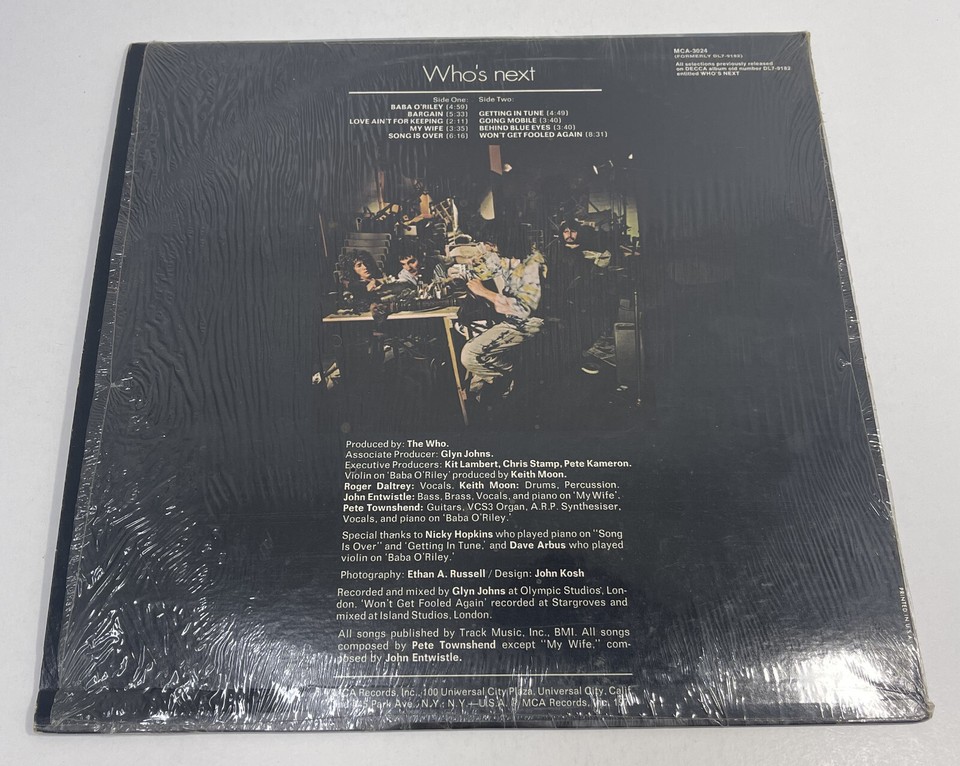 The Who - Who's Next (1971, LP Vinyl Record Album) MCA-3024 | eBay
