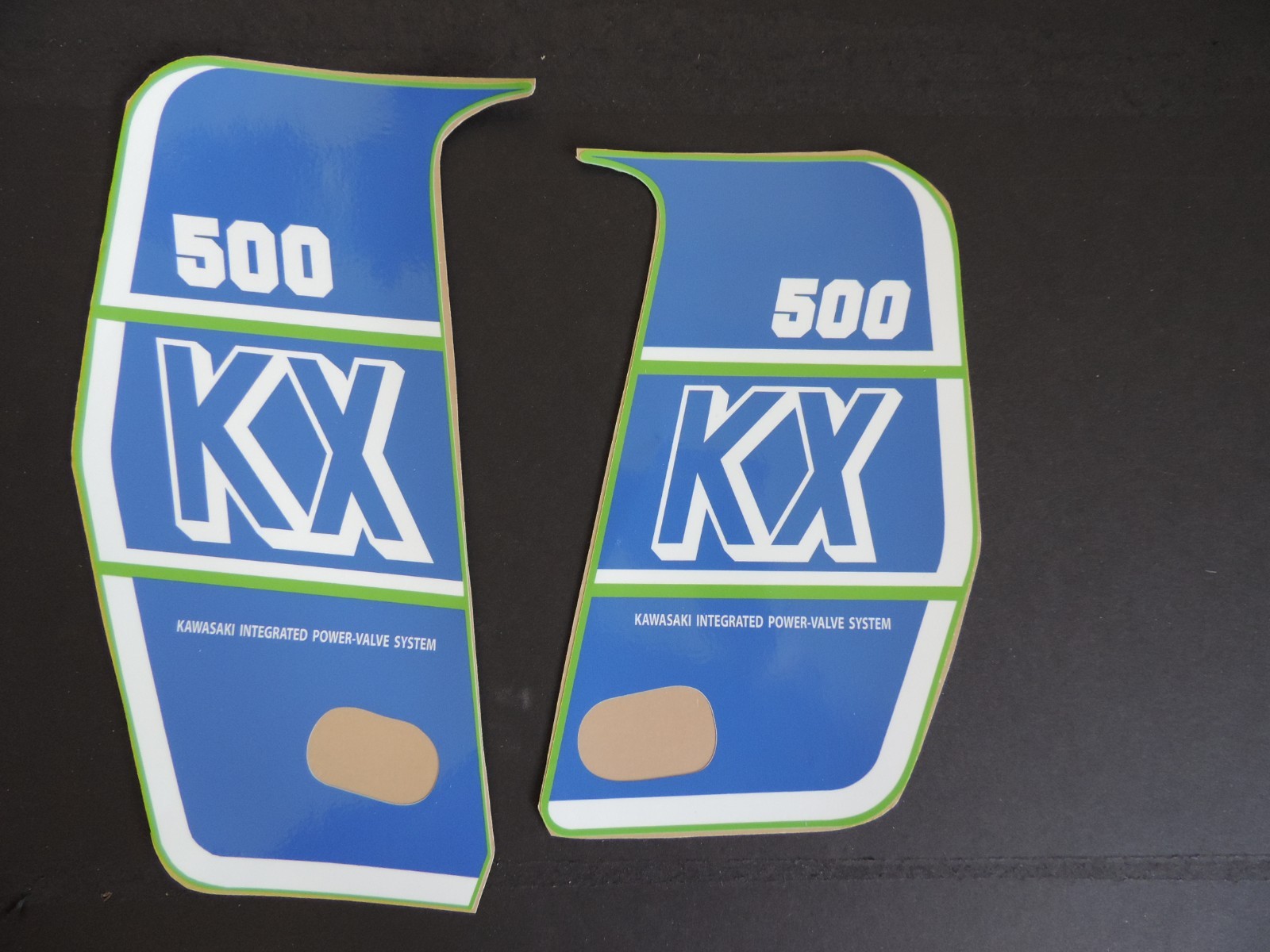 1989 KAWASAKI KX 500 RADIATOR SHROUD DECAL KIT AHRMA VINTAGE MOTOCROSS ...