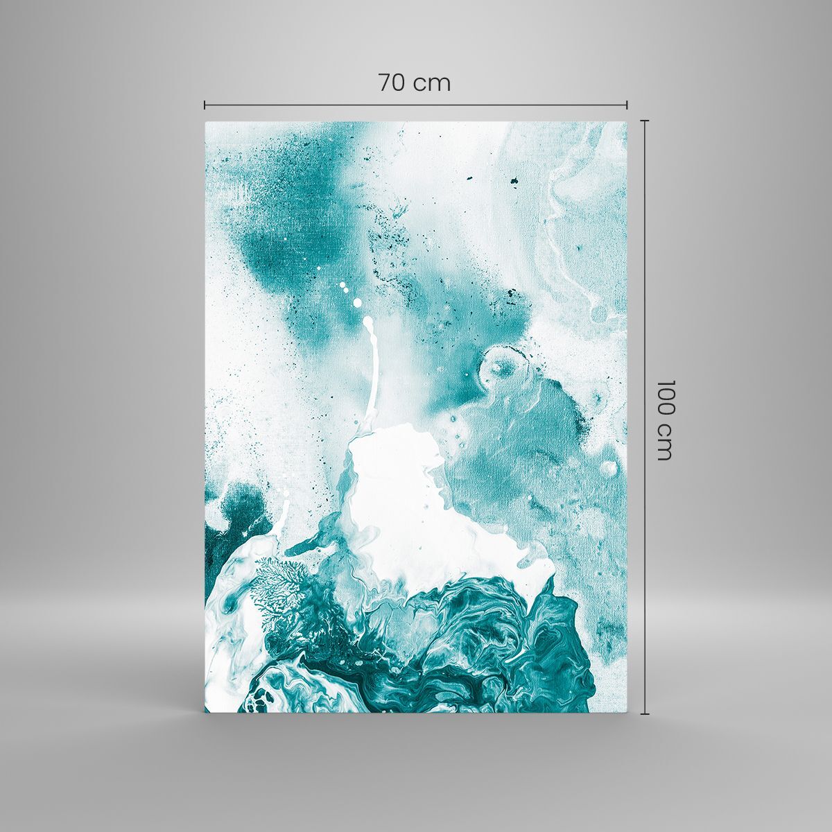 Impression sur Verre 70x100cm Tableaux Image Photo Abstraction Mer ...