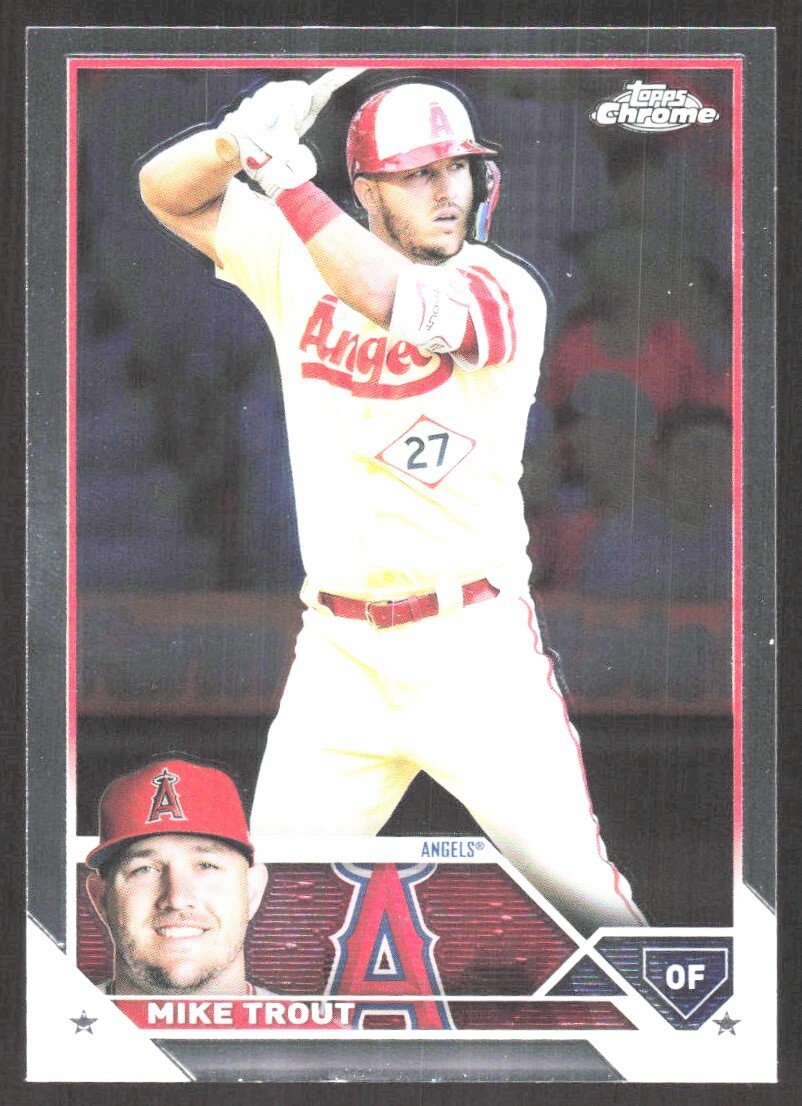 2023 Topps Chrome Mike Trout Los Angeles Angels #27 | eBay