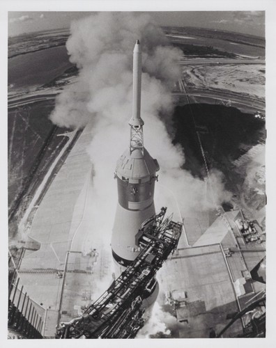 Apollo 11 Rare Top View Moon Launch Swing Arms 1969 - Original NASA ...