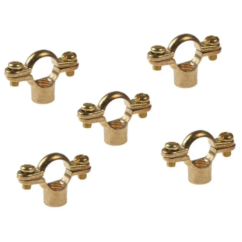 Brass Munsen Ring Pipe Clamp M10 Bracket Support 15mm-42mm (Pack of 3 ...