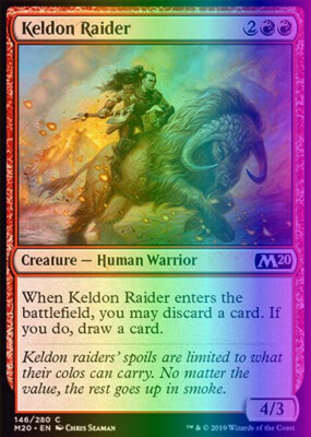 Magic the Gathering MTG Keldon Raider (146) Core Set 2020 LP FOIL | eBay