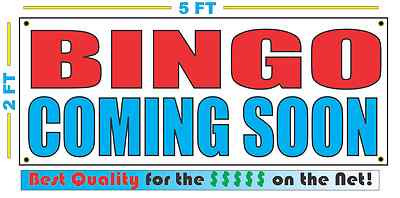 BINGO COMING SOON Banner Sign NEW Larger Size Best Quality for the ...