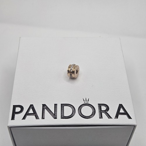 Pandora Clip Charm Rose Gold Sparkling Row Path Genuine ALE R 781972CZ ...