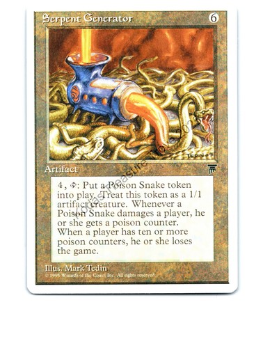 Serpent Generator # Rare Chronicles MTG NP Near Mint or Better | eBay