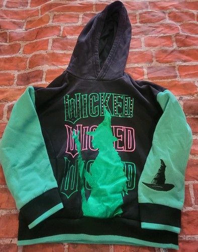 Wicked Movie Character Girls Hoodie Sz 6 7 6/7 Guc Missing Gems Not ...