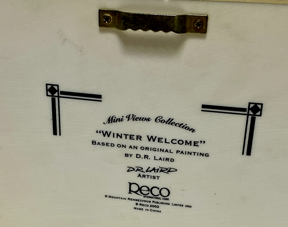 Reco 3D Wall Art Decor Winter Welcome by D.R. Laird Mini Views ...