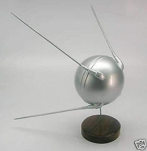 Sputnik 1 Russian Satellite Desktop Kiln Dry Wood Model Free Shipping ...